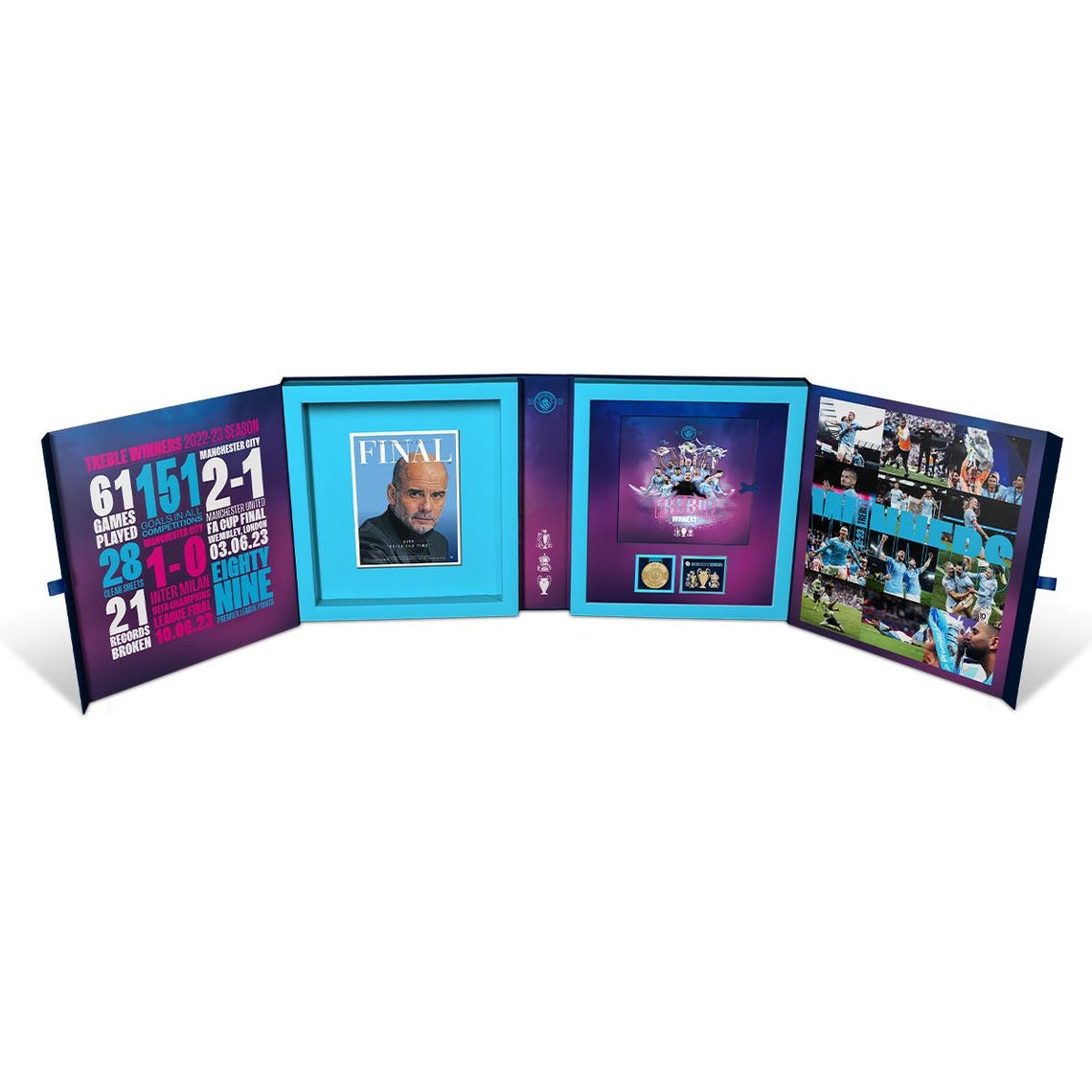 Manchester City Treble Winners Collectors Set - Etsy