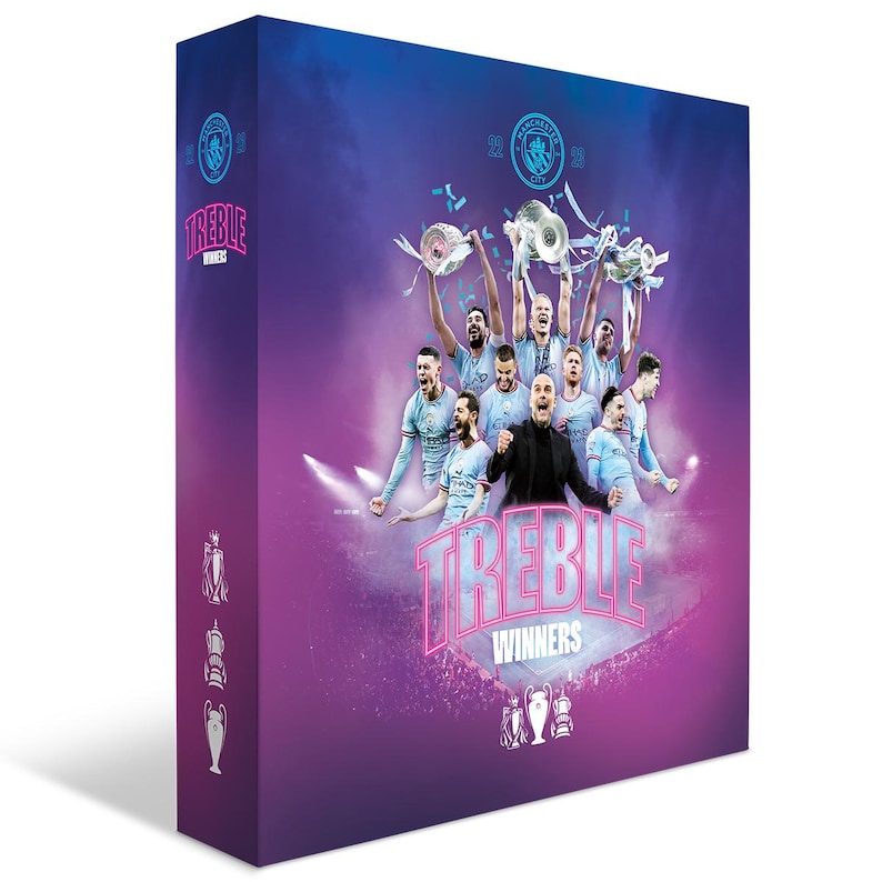 Manchester City Treble Winners Collectors Set - Etsy