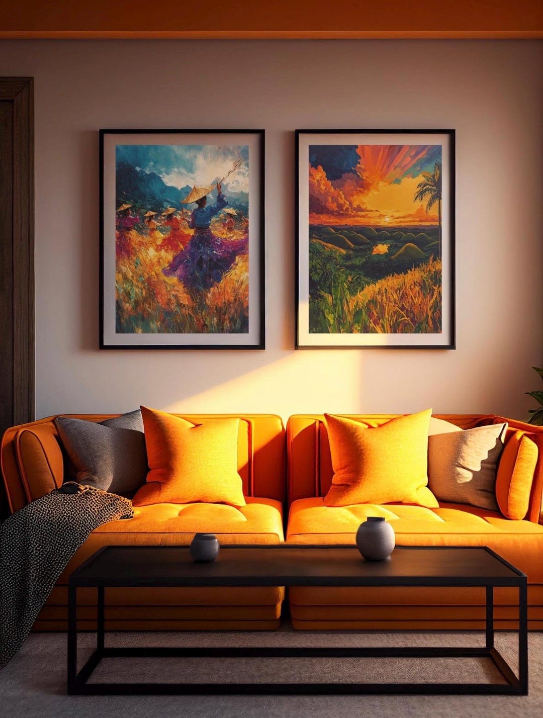 Colorful Philippines Scene Home Decor Gift for Art Lovers Colorful Wall ...