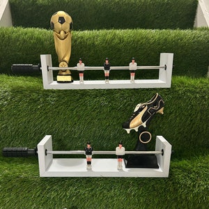 Quirky Bespoke Floating Football Shelves (set of 3 Differing Sizes ...