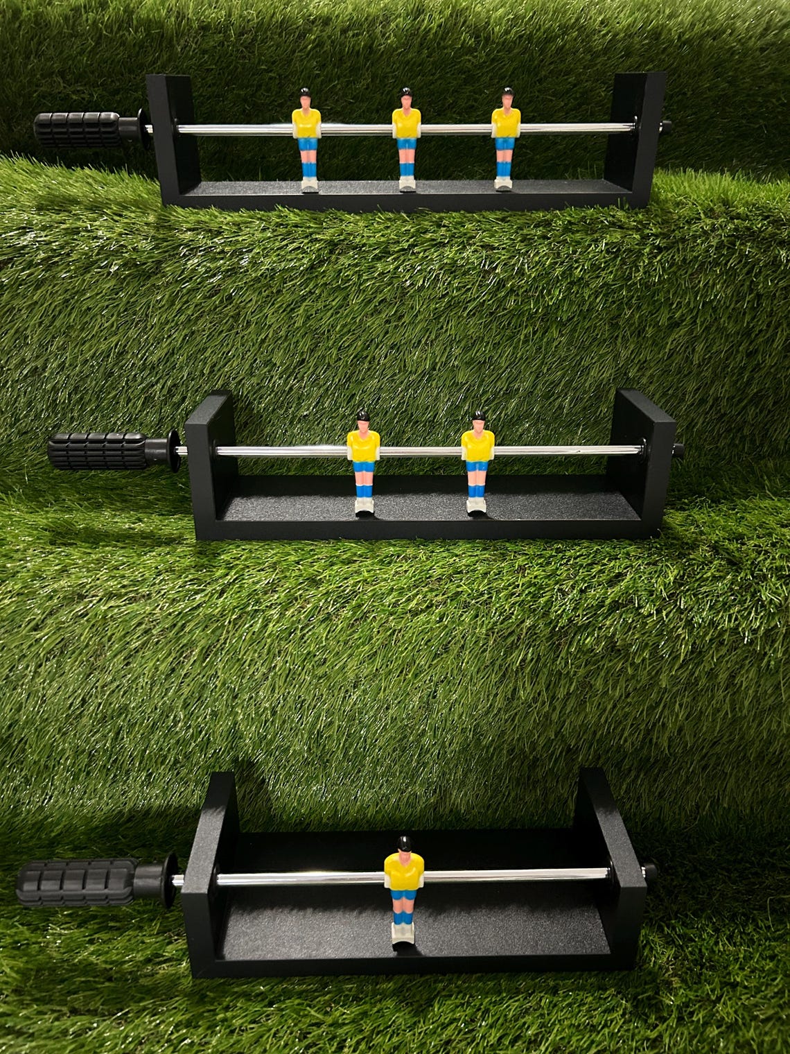 Quirky Bespoke Floating Football Shelves (set of 3 Differing Sizes ...