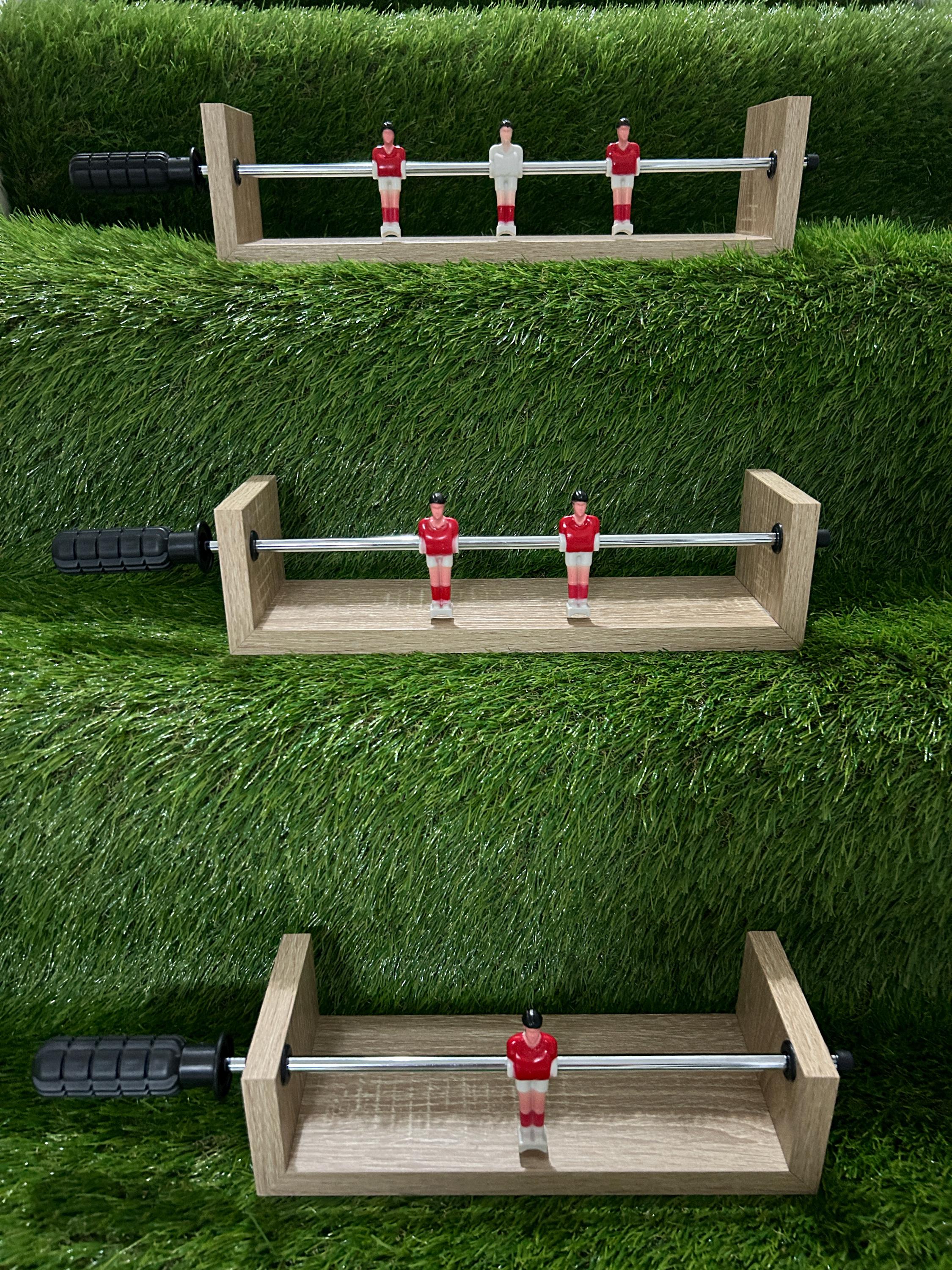 Quirky Bespoke Floating Football Shelves (set of 3 Differing Sizes ...