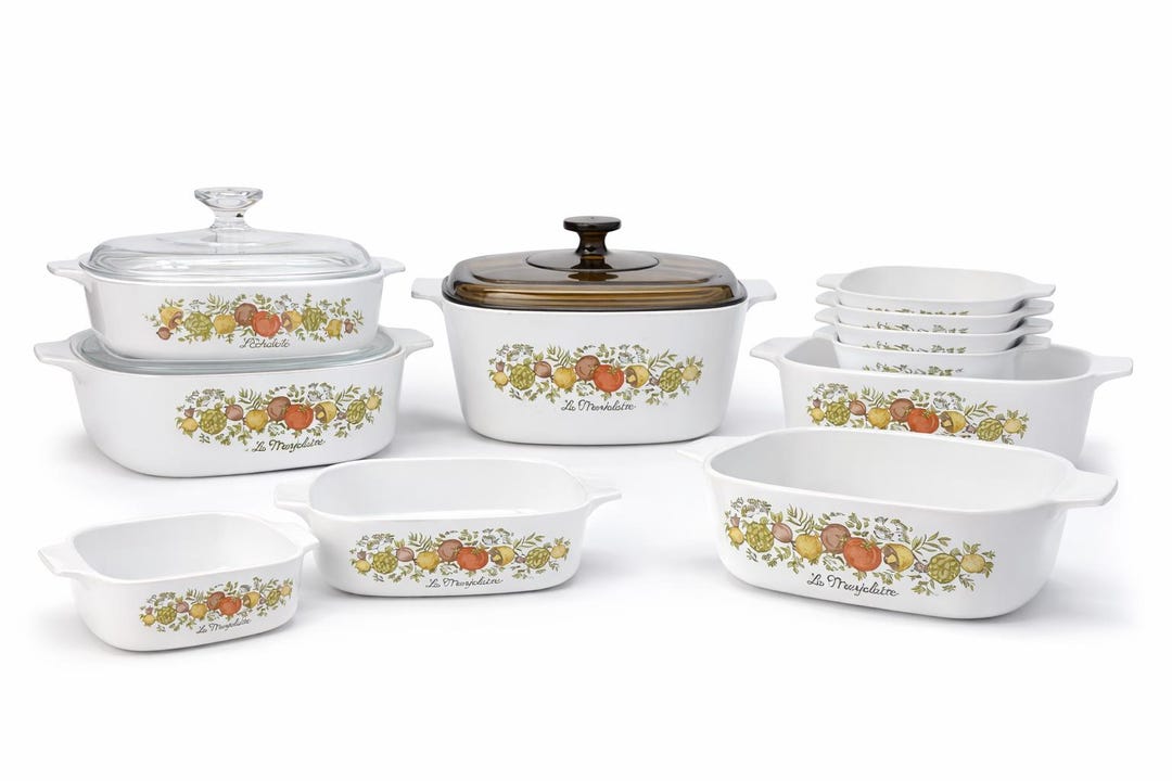 Vintage Corning Ware Spice of Life With Words Casserole Dishes | Choose ...