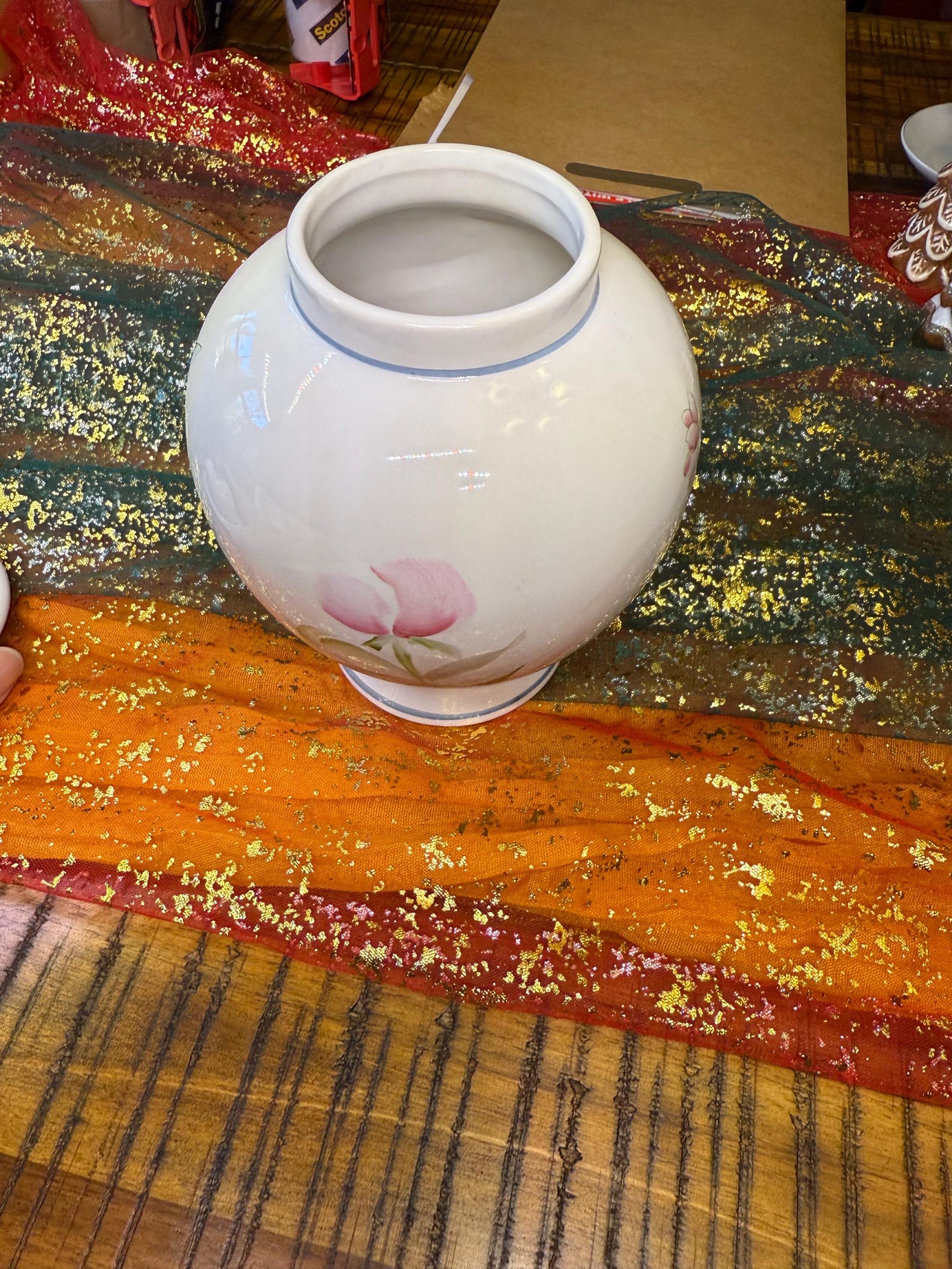 Hand-painted Floral Ginger Jar • Andrea by Sadek Porcelain Vase - Etsy