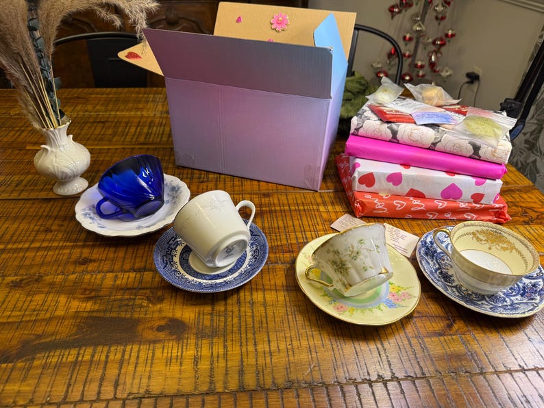 Vintage Teacup & Mystery Book Gift Box – Cozy Reader Set - Etsy