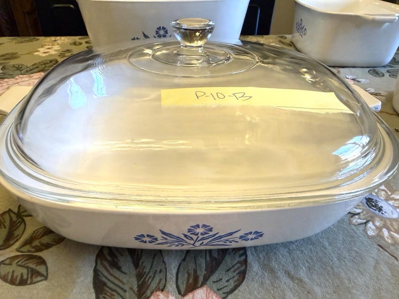 Vintage Corningware Blue Cornflower Bakeware | P-series Casseroles ...