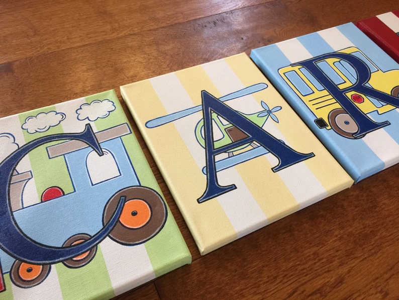 8" X 10" Personalized Name Wall Letters Patrick Quilted Bedding ...