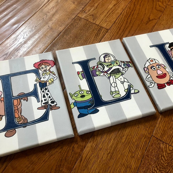 Toy Story Block Letters - Etsy