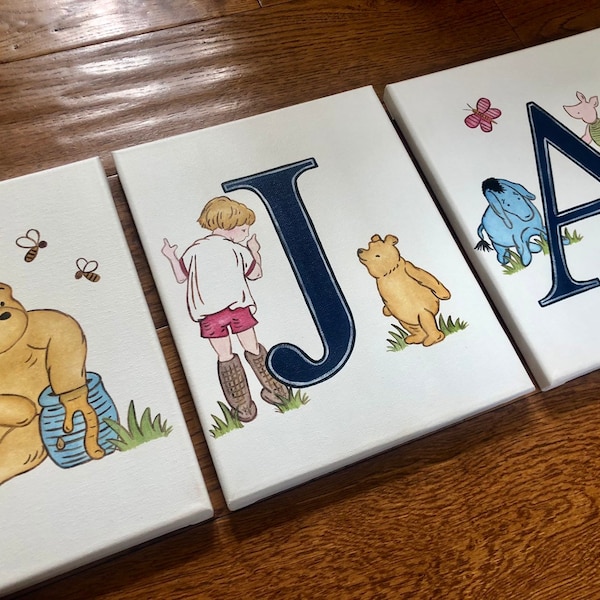 Classic Pooh Letters - Etsy