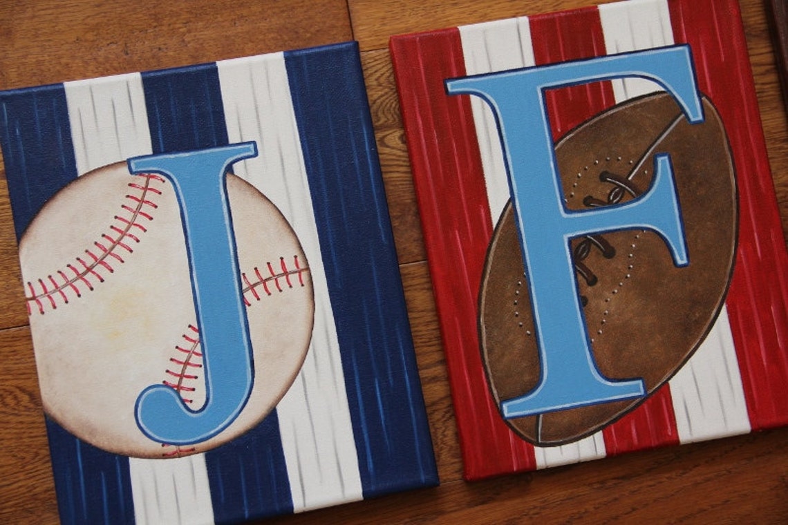 8 X 10 Three Monogrammed Initial Personalized Name | Etsy