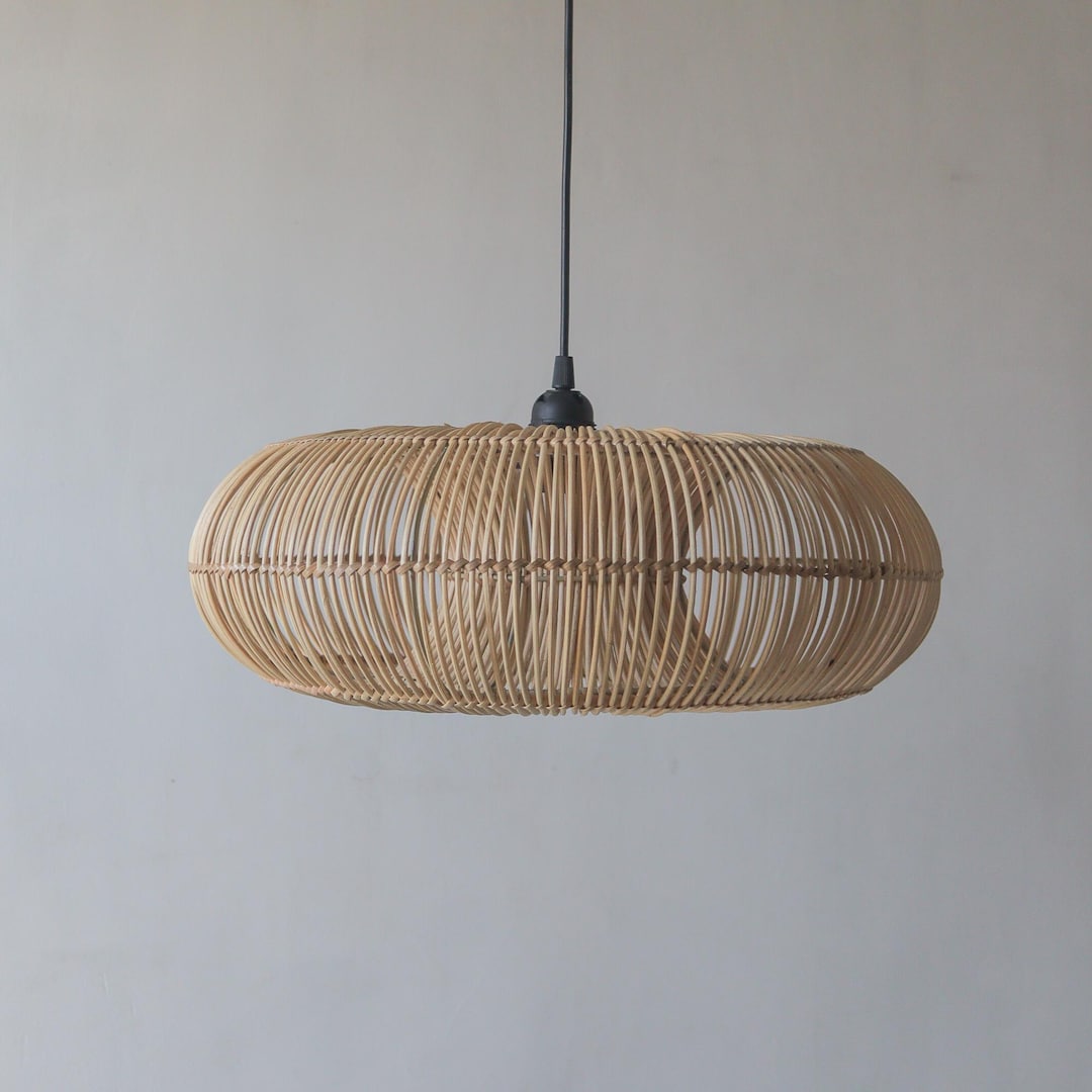 Rattan Lamp Shade Donut Design,rattan Lamp Vintage Design,rattan ...