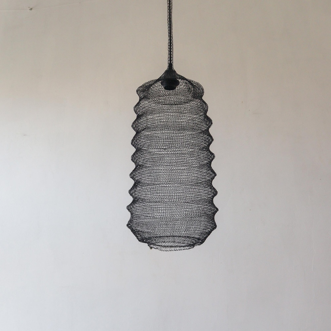 Wire Mesh Pendant Light,mesh Metal Lamp Tube Design, Mesh Metal Lantern ...