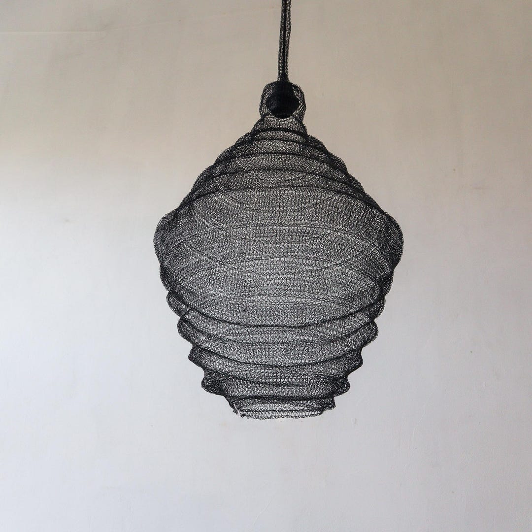 Wire Mesh Pendant Light,mesh Metal Lamp Dasa Design, Mesh Metal Lantern ...