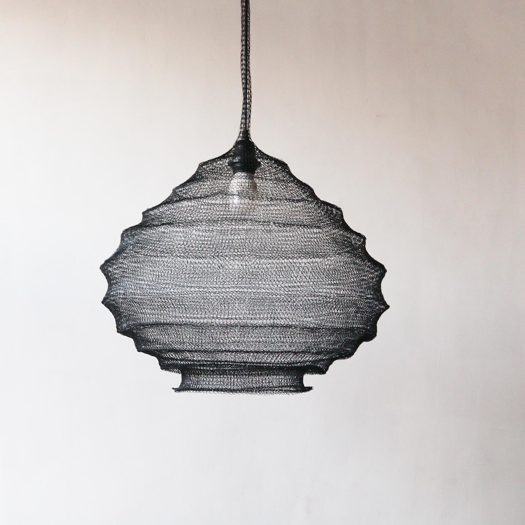 Wire Mesh Pendant Light,mesh Metal Lampshade, Mesh Metal Lantern,mesh ...