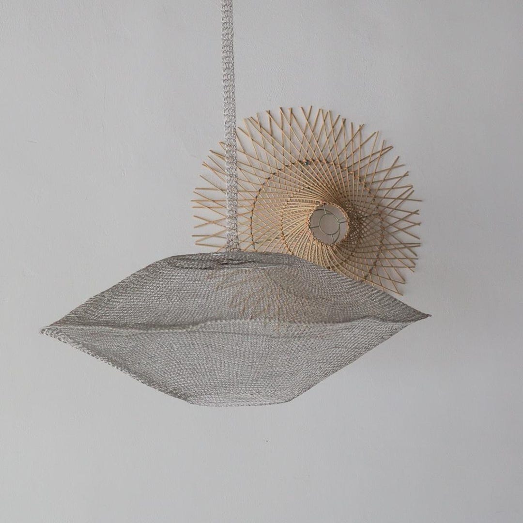 Handmade Mesh Ceiling Light,wire Mesh Chandelier,wire Mesh Pendant ...