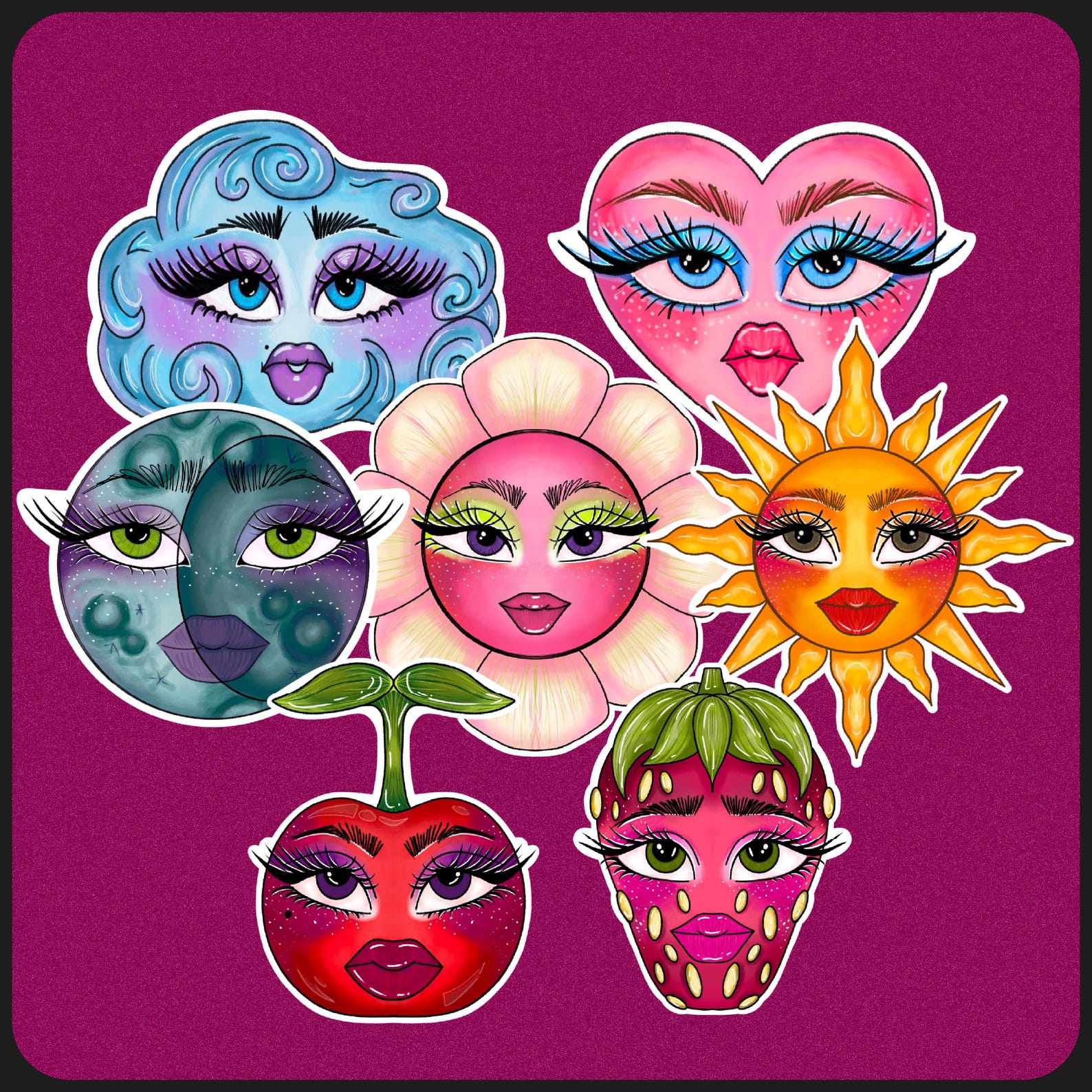Lovely Ladies Sticker Pack - Etsy