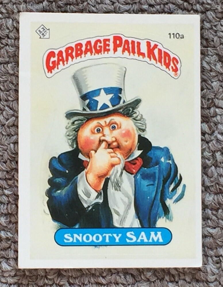 Garbage Pail Kids Sticker Cards Snooty Sam and U S Arnie From 1986 ...