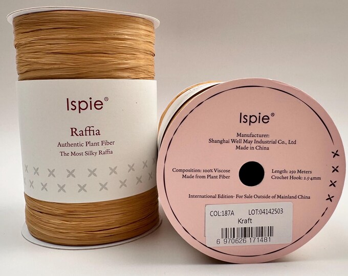 ISPIE Raffia Natural Colors,not PAPER, Rayon Raffia, Raffia Yarn ...