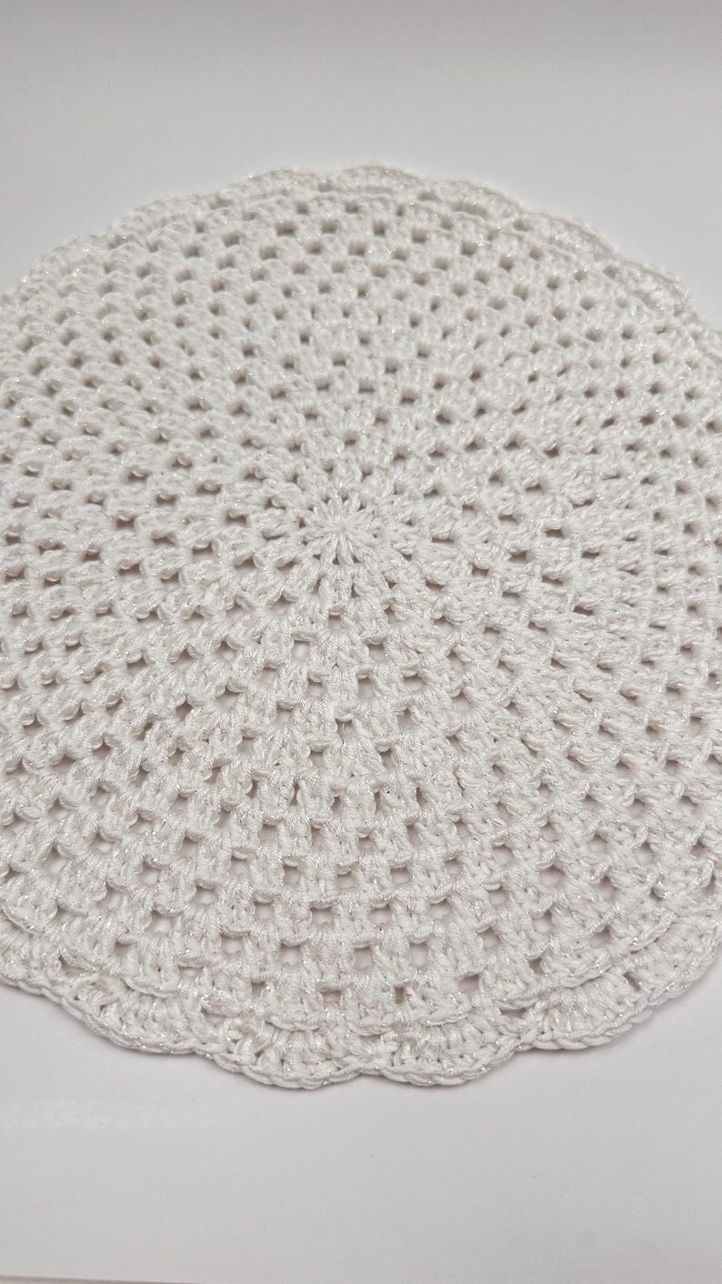 White Table Doily: Home Decoration (10.5 Inch) - Etsy
