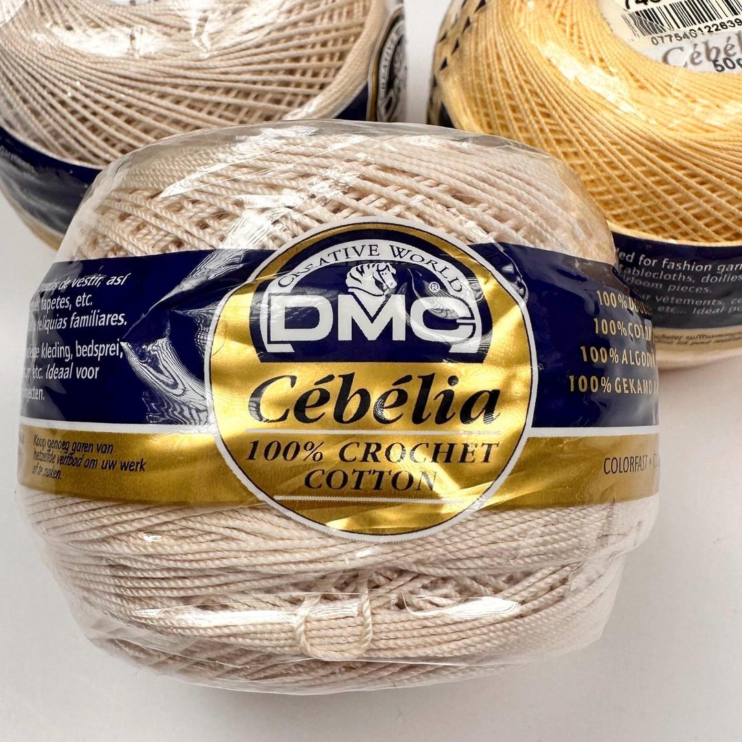 DMC Cebelia Crochet Cotton Thread: Ecru #10, 745 #20 - Etsy