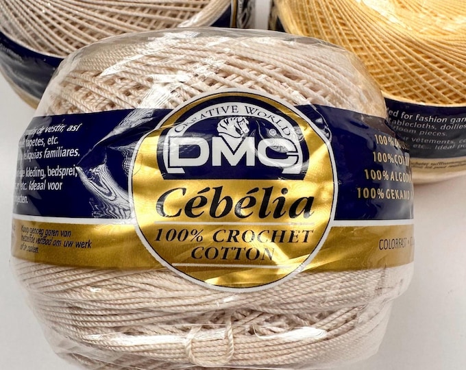 DMC Cebelia Crochet Cotton Thread: Ecru #10, 745 #20 - Etsy
