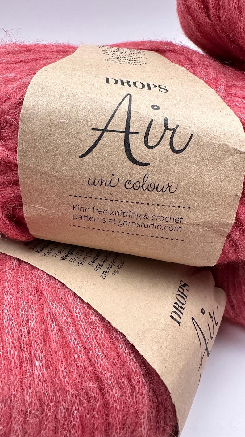Yarn Drops Air Color 23 50 G 150m 65 Alpaca 28 Polyamide 7% Wool - Etsy