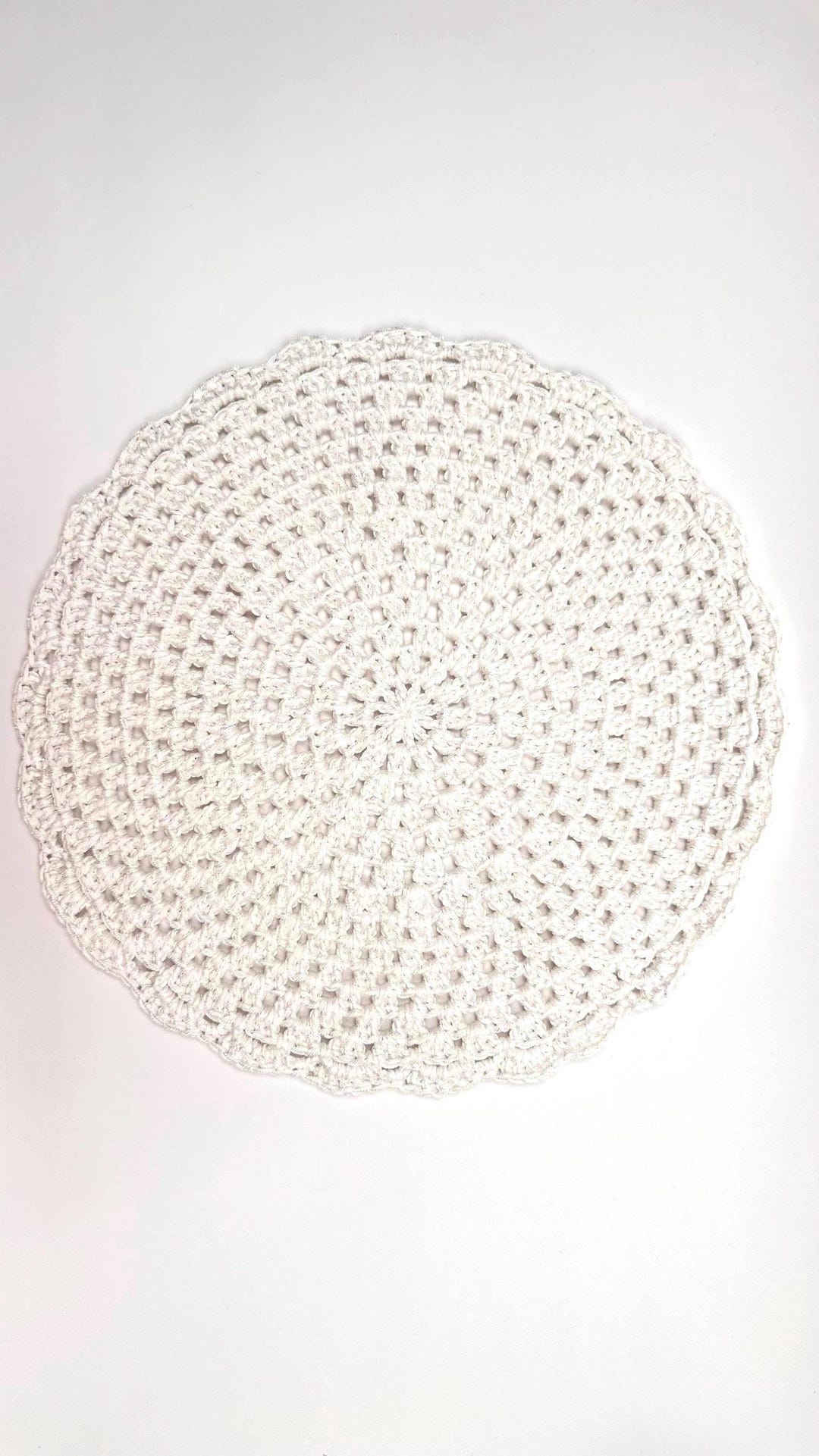 White Table Doily: Home Decoration (10.5 Inch) - Etsy