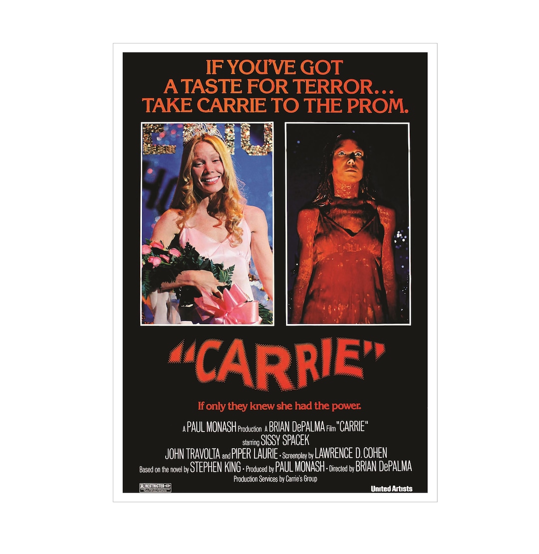 Carrie Movie Poster Film Plakat Print Unframed - Etsy