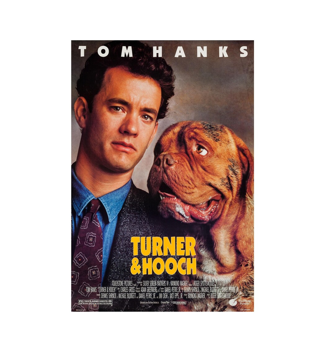 Turner and Hooch Tom Hanks Movie Poster Film Plakat Print Unframed - Etsy