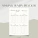 Sinking Fund Tracker Printable, Sinking Funds Template, Monthly Budget ...