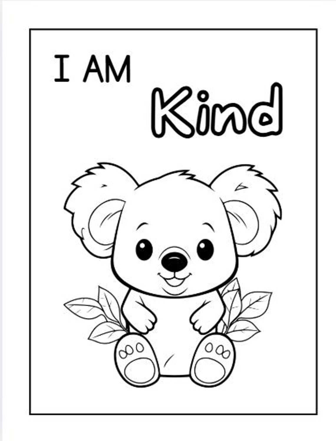Printable Positive Affirmation Coloring Book for Kids – Digital ...