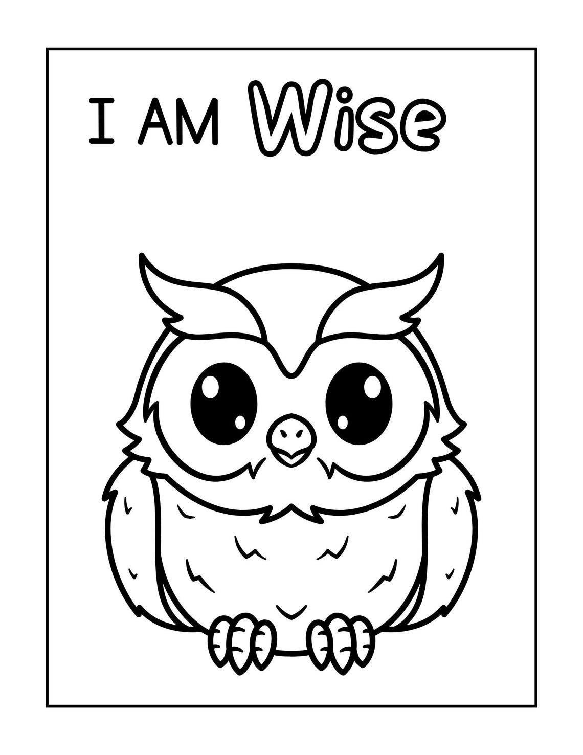 Printable Positive Affirmation Coloring Book for Kids – Digital ...