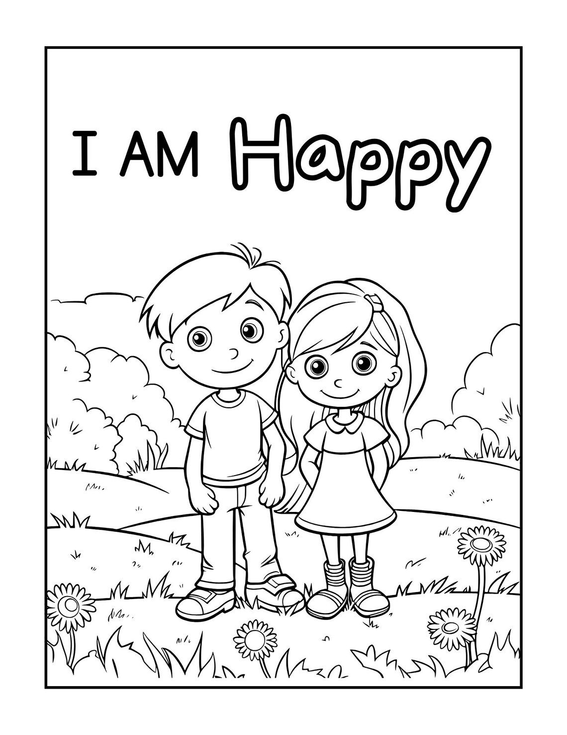 Printable Positive Affirmation Coloring Book for Kids – Digital ...