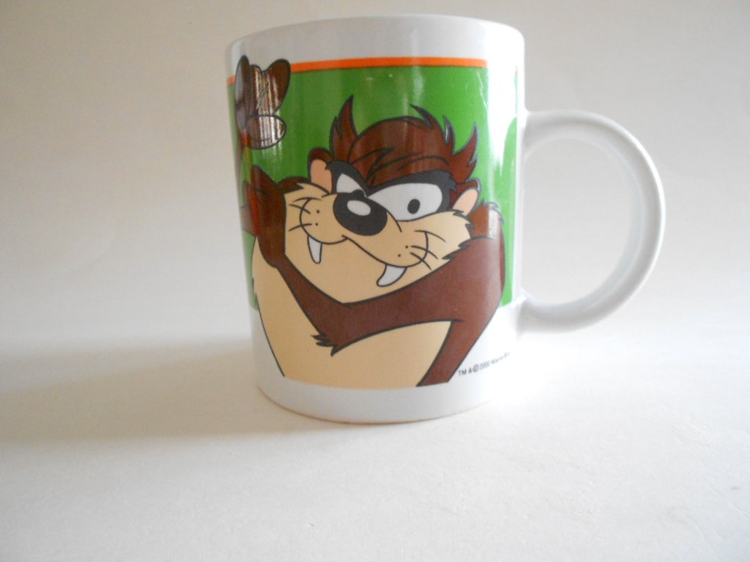 Vintage Tasmanian Devil Mug: 2000 Looney Tunes Warner Bros. Coffee Cup ...