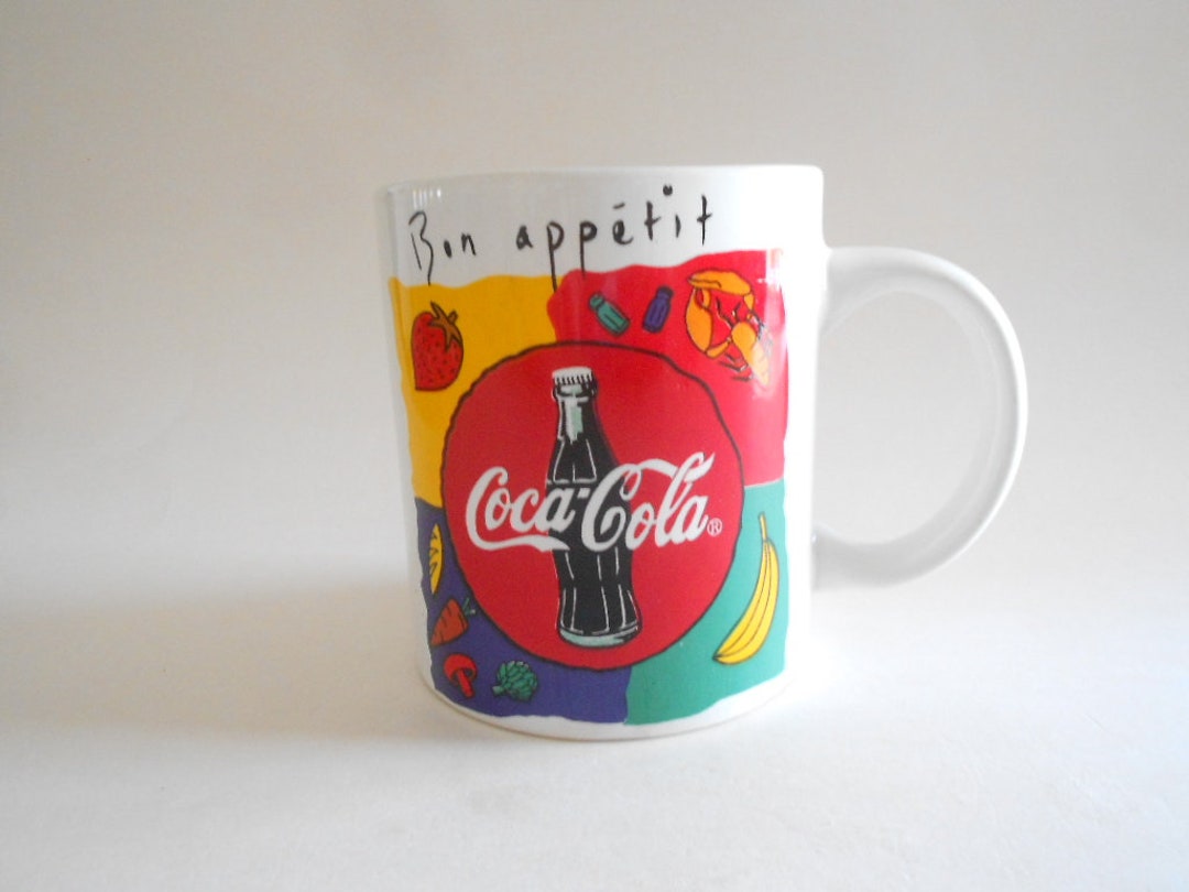 Coca Cola Mug Bon Appetit Coca Cola Bottle Porcelain Mug Vintage 1987 ...