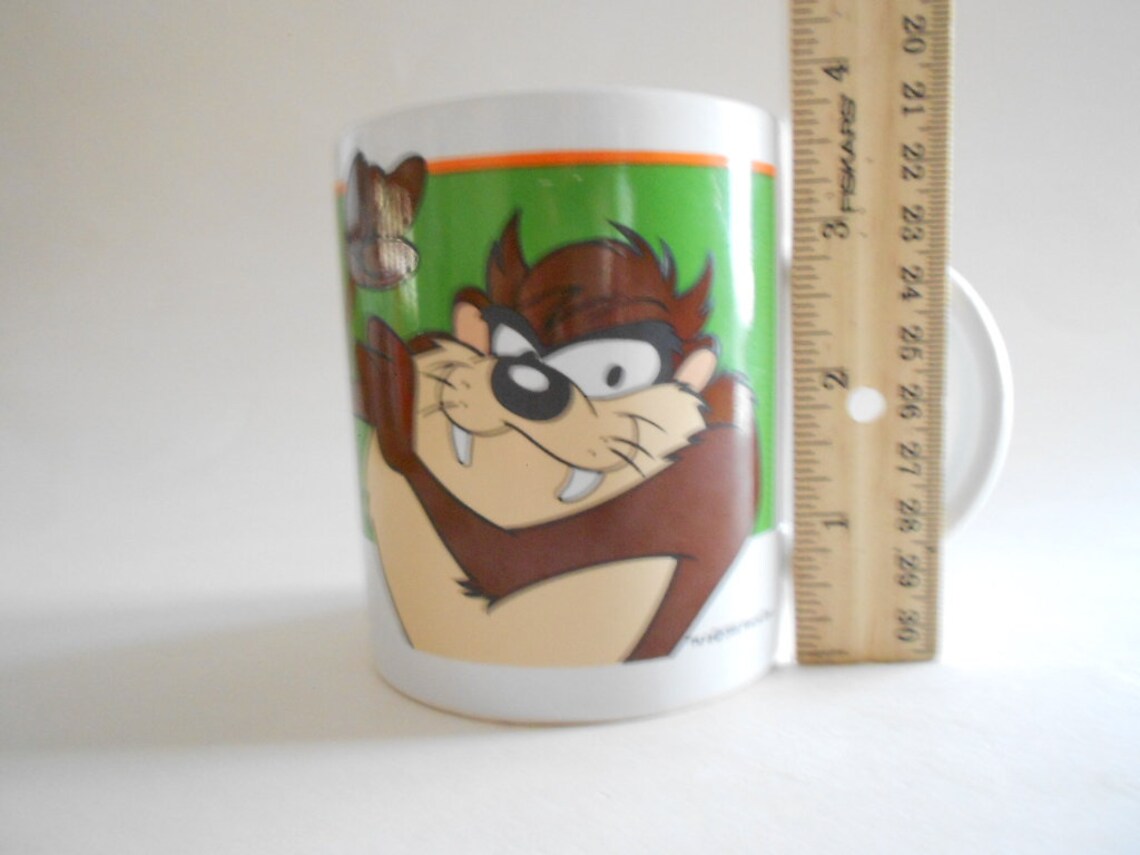Vintage Tasmanian Devil Mug: 2000 Looney Tunes Warner Bros. Coffee Cup ...