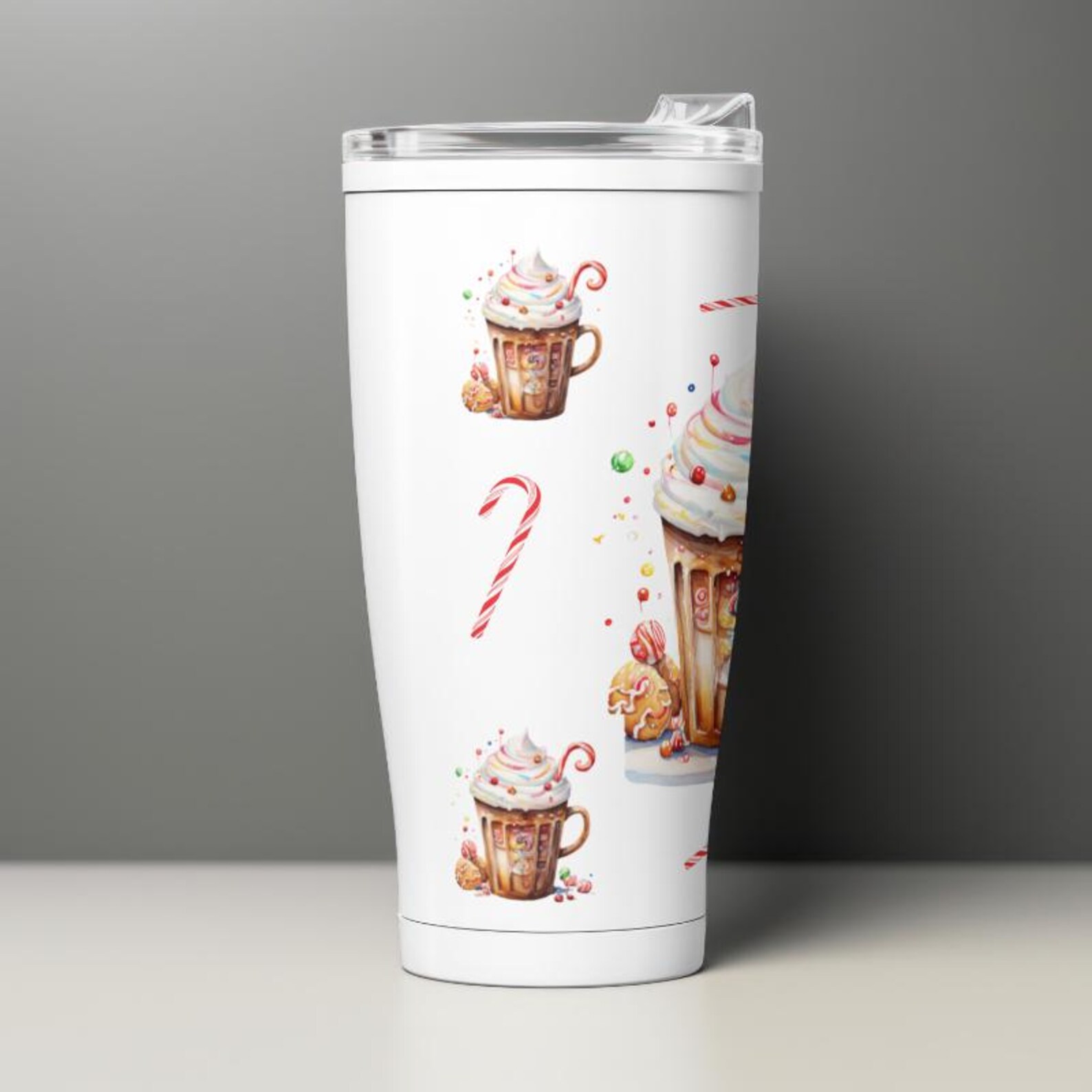 Cozy Delights: Hot Chocolate & Candy Canes Bliss - Etsy