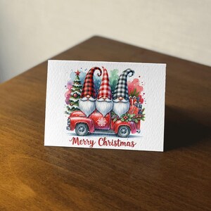 Holiday Gnomes in a Red Christmas Truck - Etsy