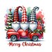 Holiday Gnomes in a Red Christmas Truck - Etsy
