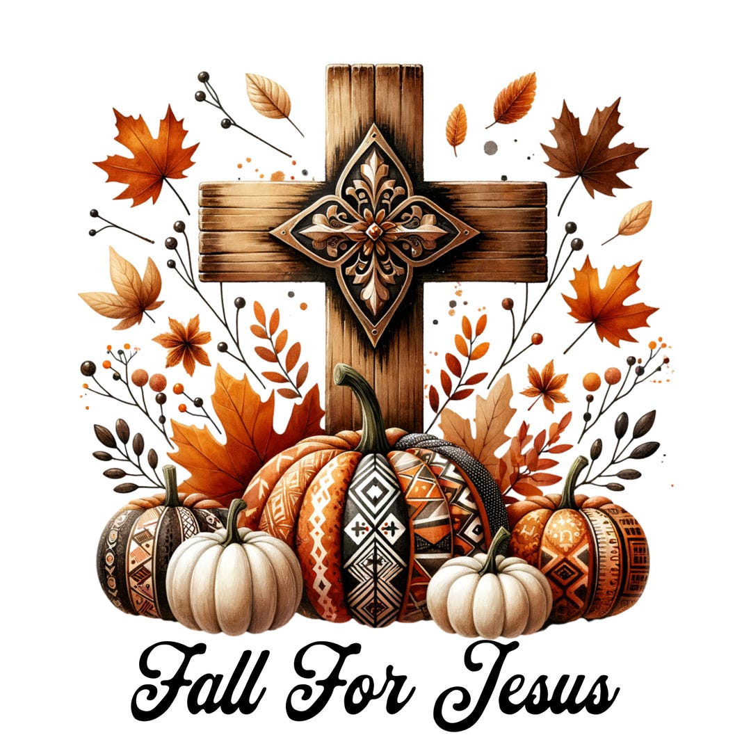 Fall for Jesus Faith-inspired Autumn Artwork - Etsy