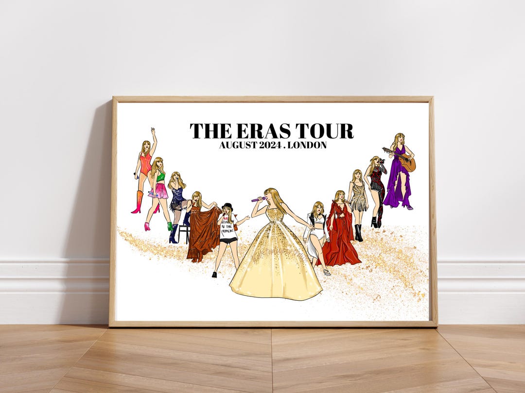Custom Eras Tour Poster Outfits, Eras Costume Outfits Printable Wall ...