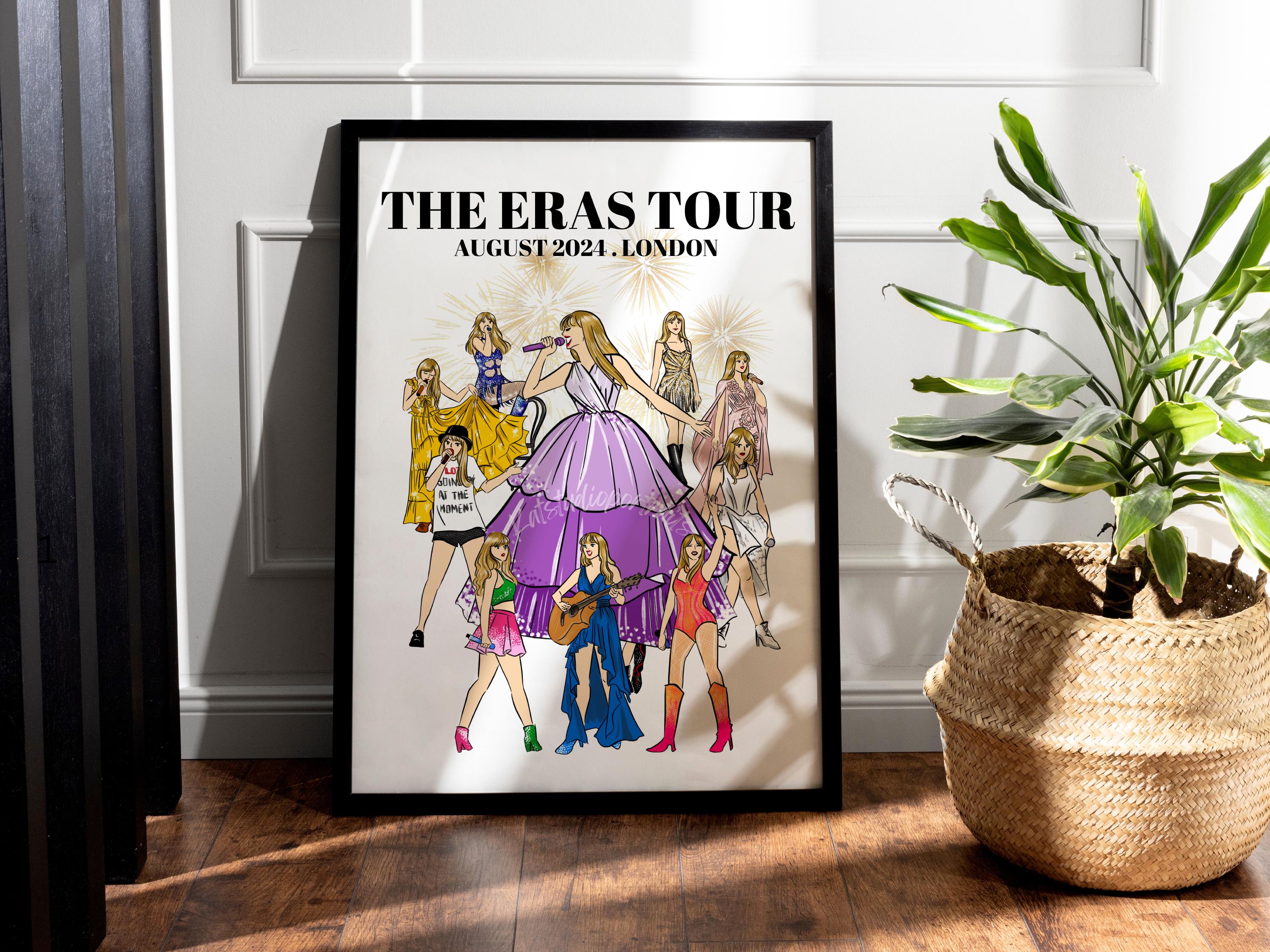 Custom Taylor Swift Eras Tour Poster Outfits, Eras Costume Outfits ...