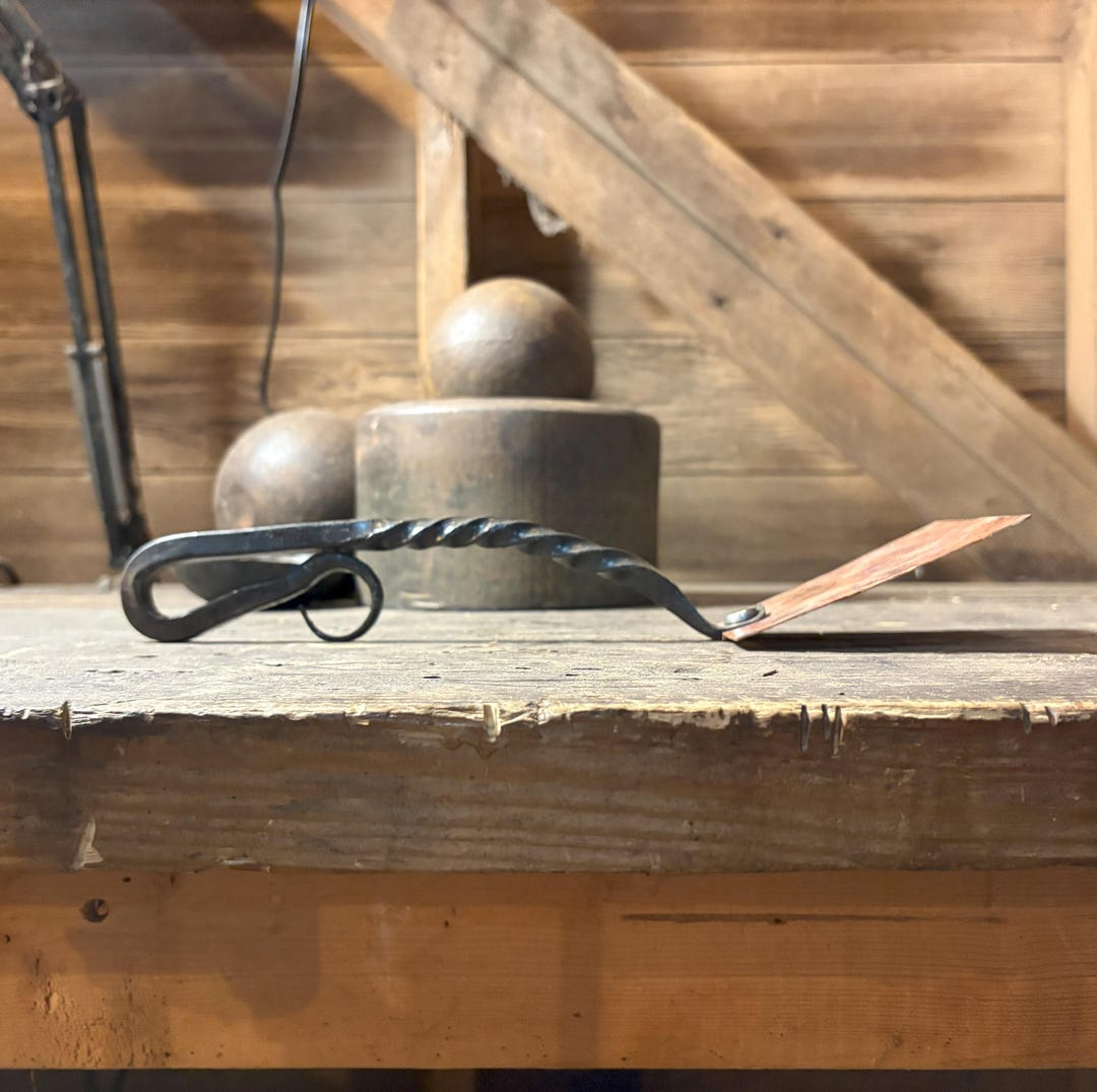 Hand Forged Steel and Copper Turner - Etsy