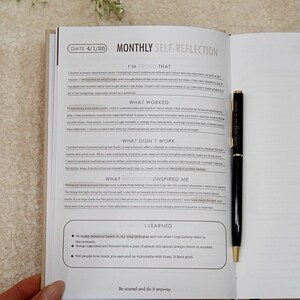 Guided Goal Setting Journal - Daily Planner, Wellness Journal ...