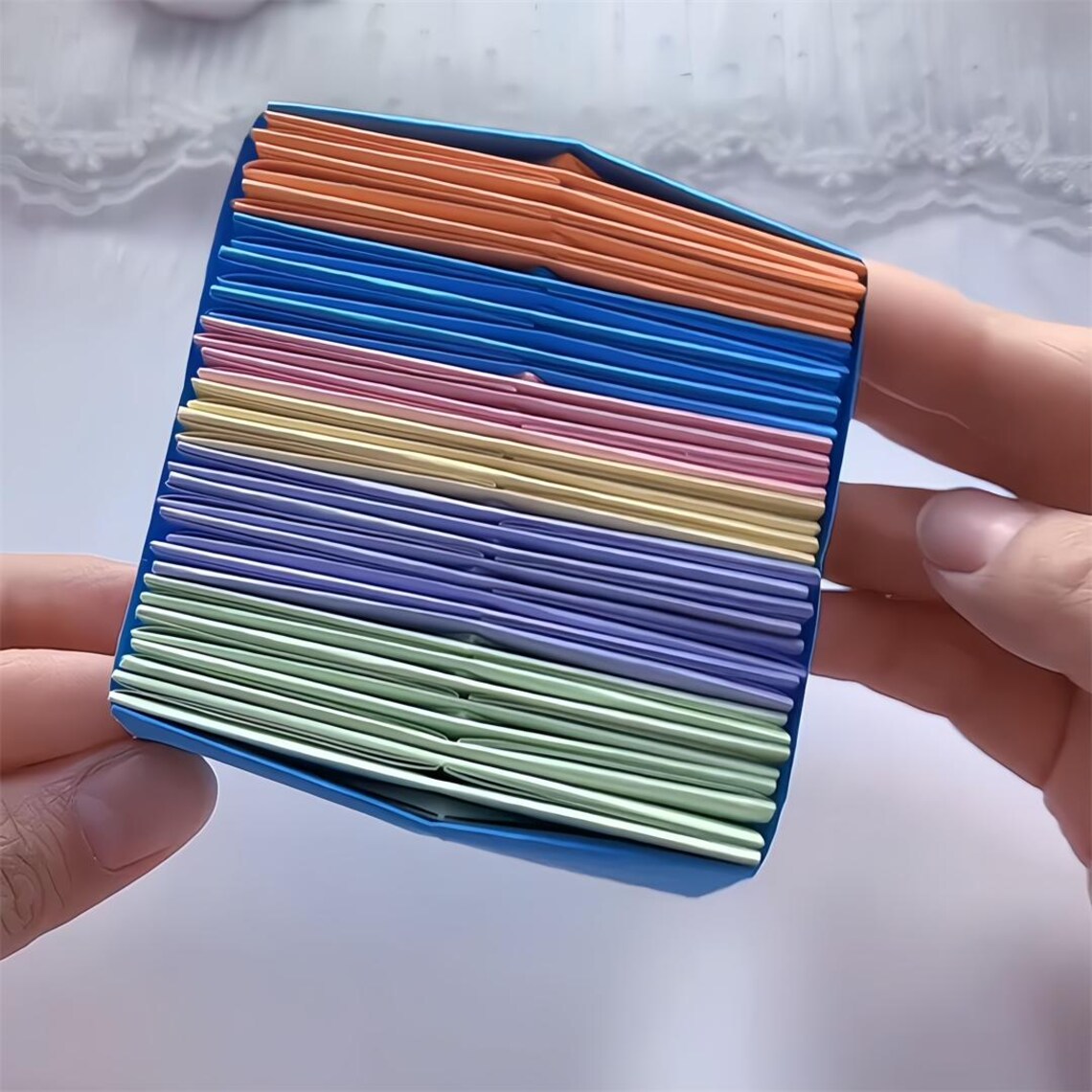 Origami Dining Table Storage Box,papercraft Origami Diy,easy Origami ...