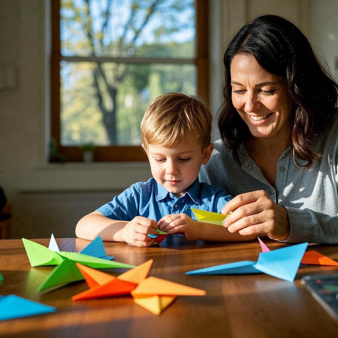 Origami Kitten,papercraft Origami Diy,easy Origami for Kids- Animal Origami Designs- Instant ...