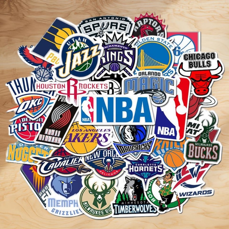 Nba Basketball Stickers - Etsy