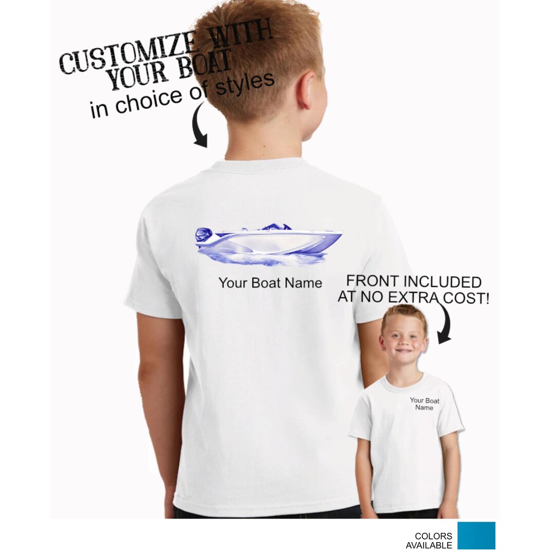 Custom Boating Shirt for Children/ Youth - Short Sleeve T-shirt ...