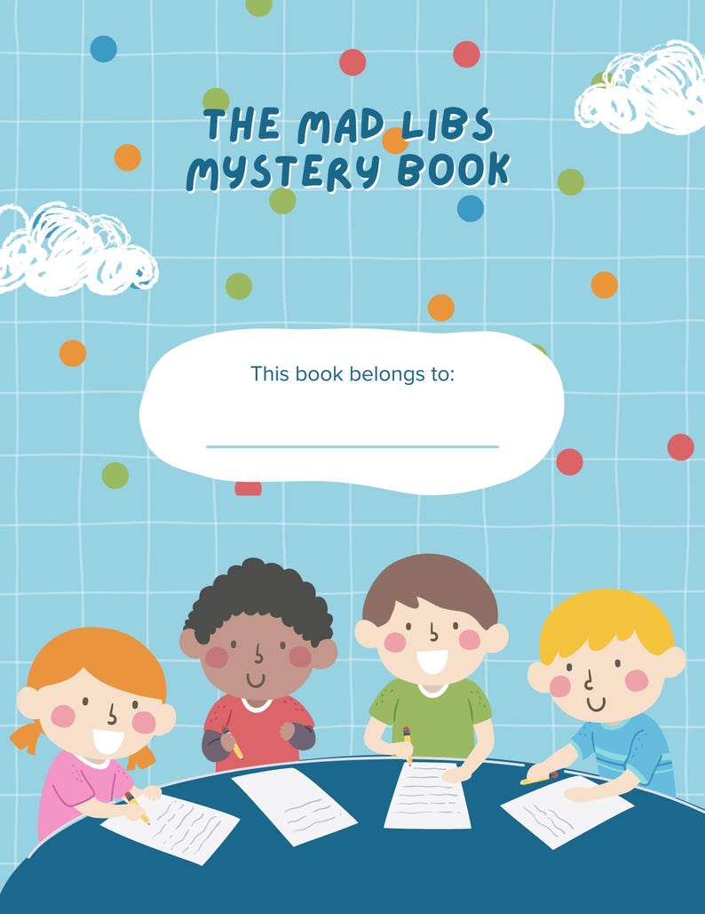 60 Pages of Fun Kids' Digital Printable Mad Libs,creative Writing ...