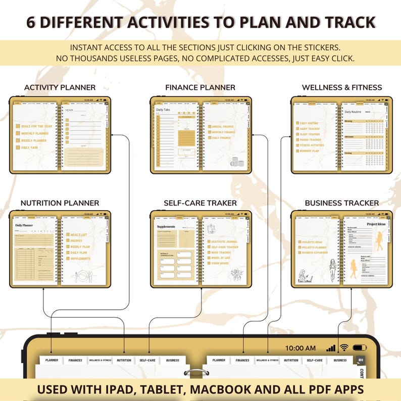 Business Planner 2024 - 2025 | Monthly and Weekly | Horizontal Planner ...